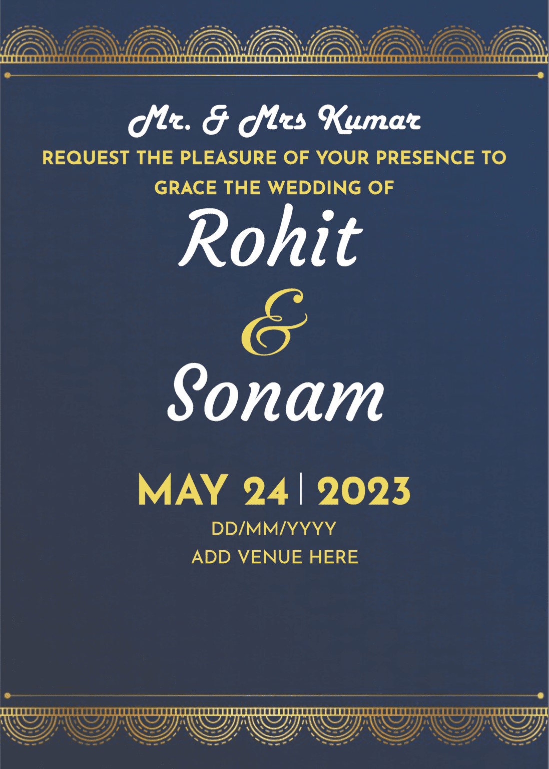 Whatsapp Wedding Invitation Card, Customize Online