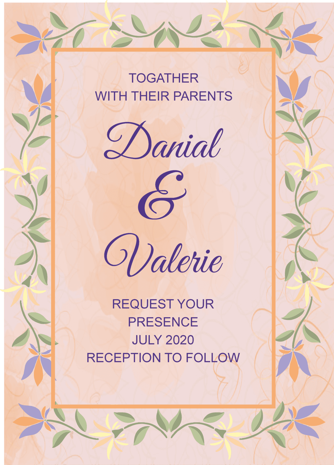 Wedding Theme Kitty Party Invitation