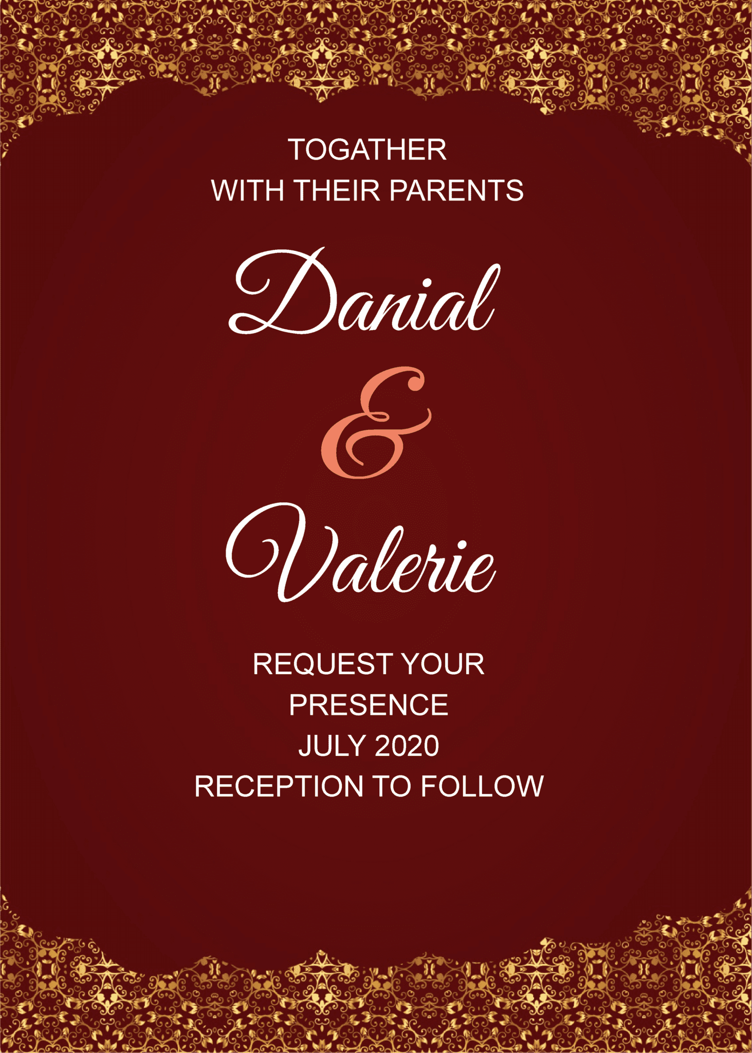 Best Wedding Invitation Card Design, Editable With Card Maker App