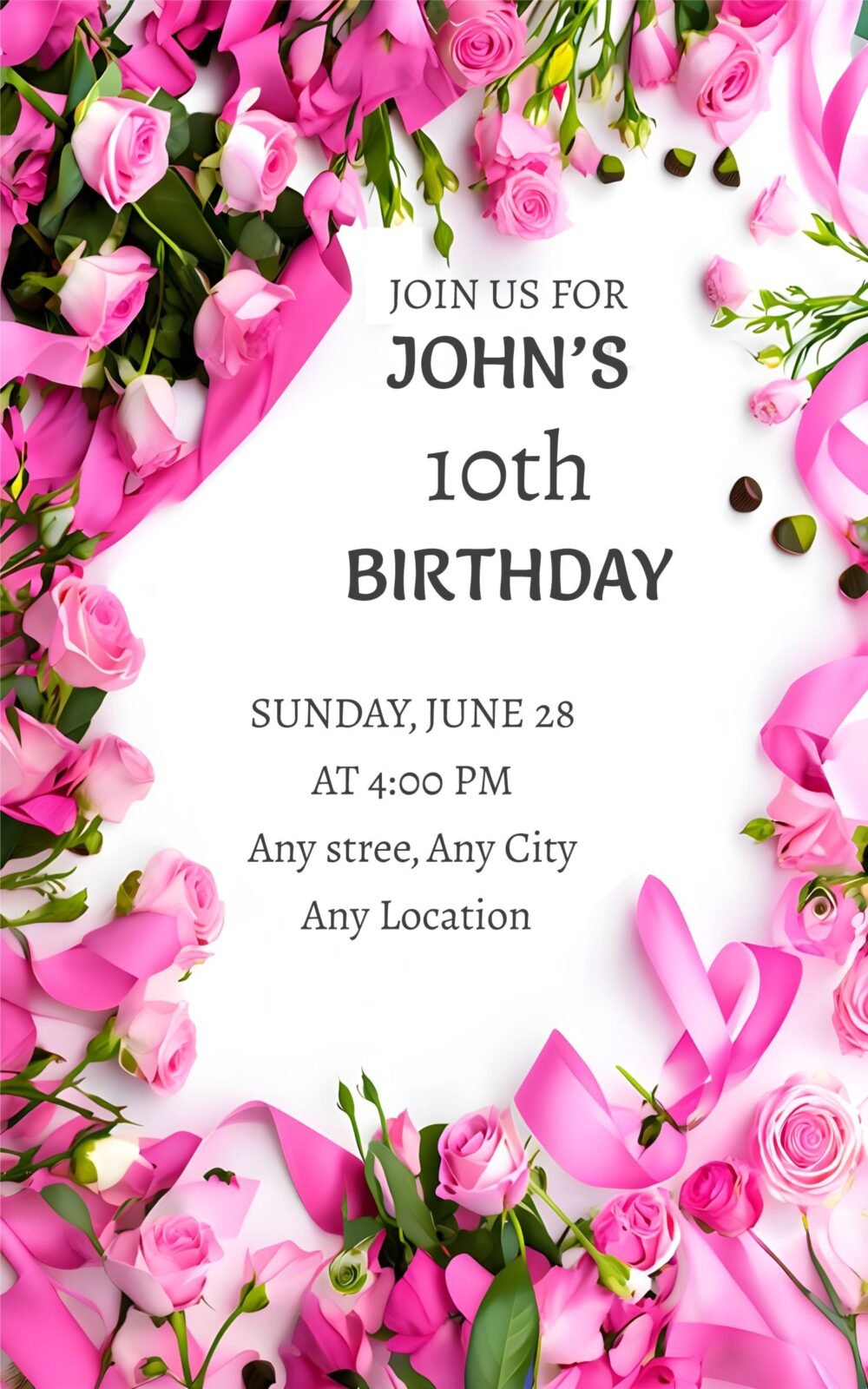 Birthday Party Invitation Card, Customize Online