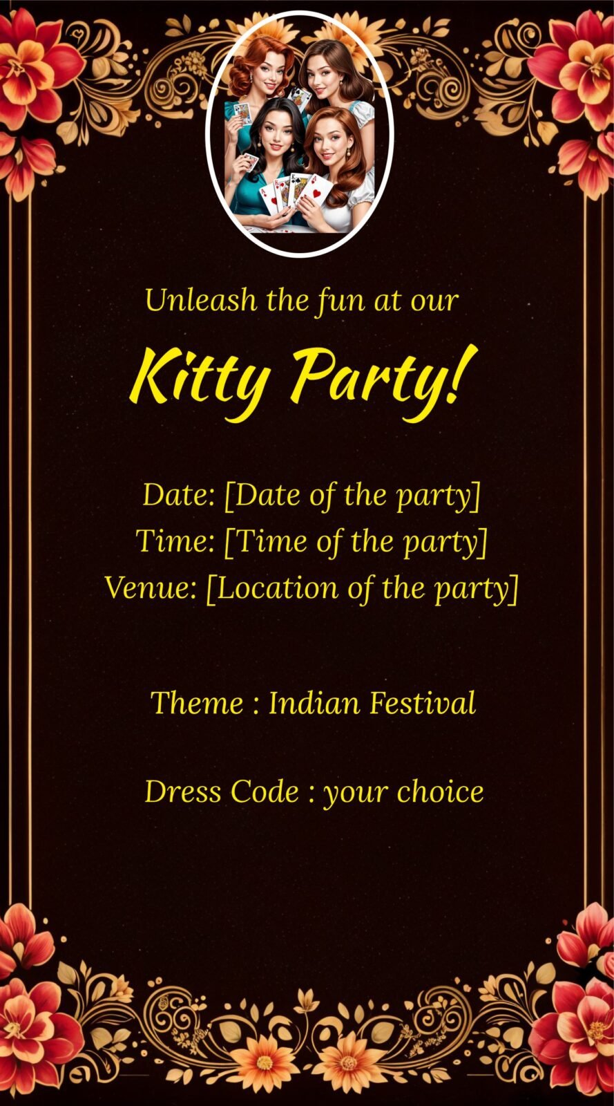 Kitty Party E Invite - Cardmakerz.com